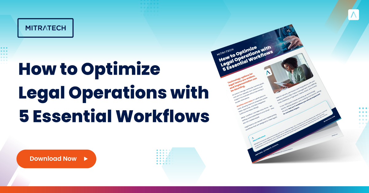 How to Optimize Legal Operations with 5 Essential Workflows